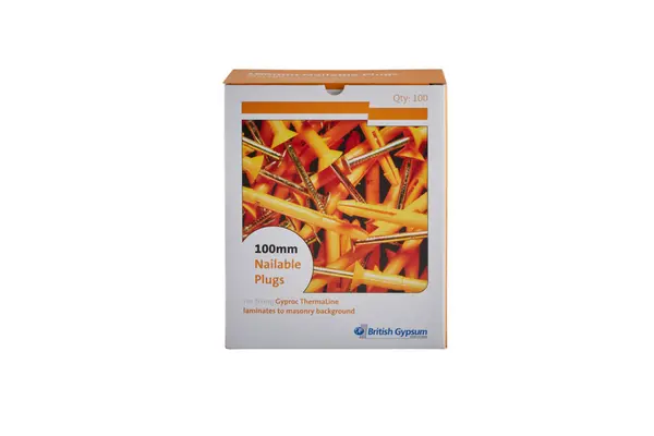 British Gypsum Nailable Plugs 100mm | For Insulated Plasterboard ...