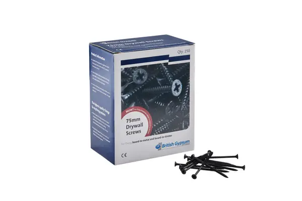 British Gypsum Drywall Screws 75mm | Corrosion Resistant | British Gypsum