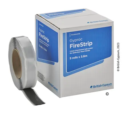 Gyproc FireStrip | Fire Gap Seal for Deflection Heads | British Gypsum