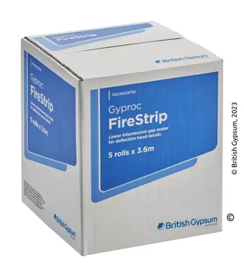 Gyproc FireStrip | Fire Gap Seal for Deflection Heads | British Gypsum