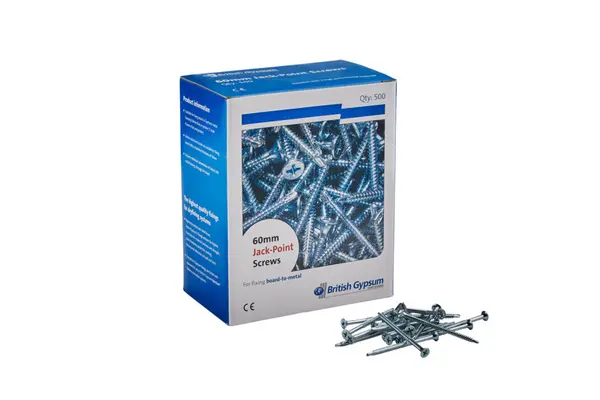British Gypsum Jack-Point Screws 60mm | Self-drilling Drywall Screws ...