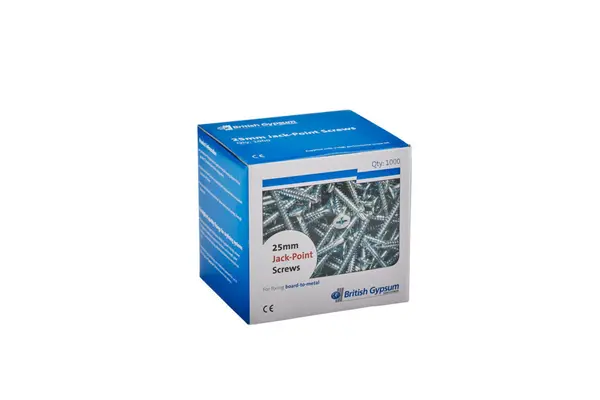 British Gypsum Jack-Point Screws 25mm | Self-drilling Drywall Screws ...