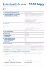Gypframe MF5 Ceiling Section | British Gypsum