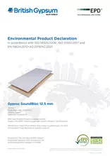 Gyproc SoundBloc 12.5mm | Acoustic Plasterboard | British Gypsum