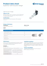 Gypframe GAH1 Acoustic Hanger | For GypCeiling MF | British Gypsum
