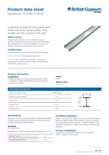GypWall Single Frame Enhanced Internal Partition Systems | British Gypsum