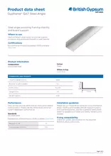 Gypframe GA7 Steel Angle | British Gypsum