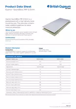 Gyproc SoundBloc MR 12.5mm | Acoustic Plasterboard | British Gypsum