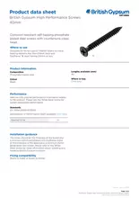 British Gypsum High Performance Screws 40mm | For Gyproc Habito ...