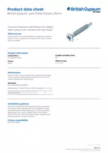 British Gypsum Jack-Point Screws 25mm | Self-drilling Drywall Screws ...