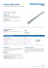 Gypframe G102 Retaining Channel | For GypWall Shaft | British Gypsum